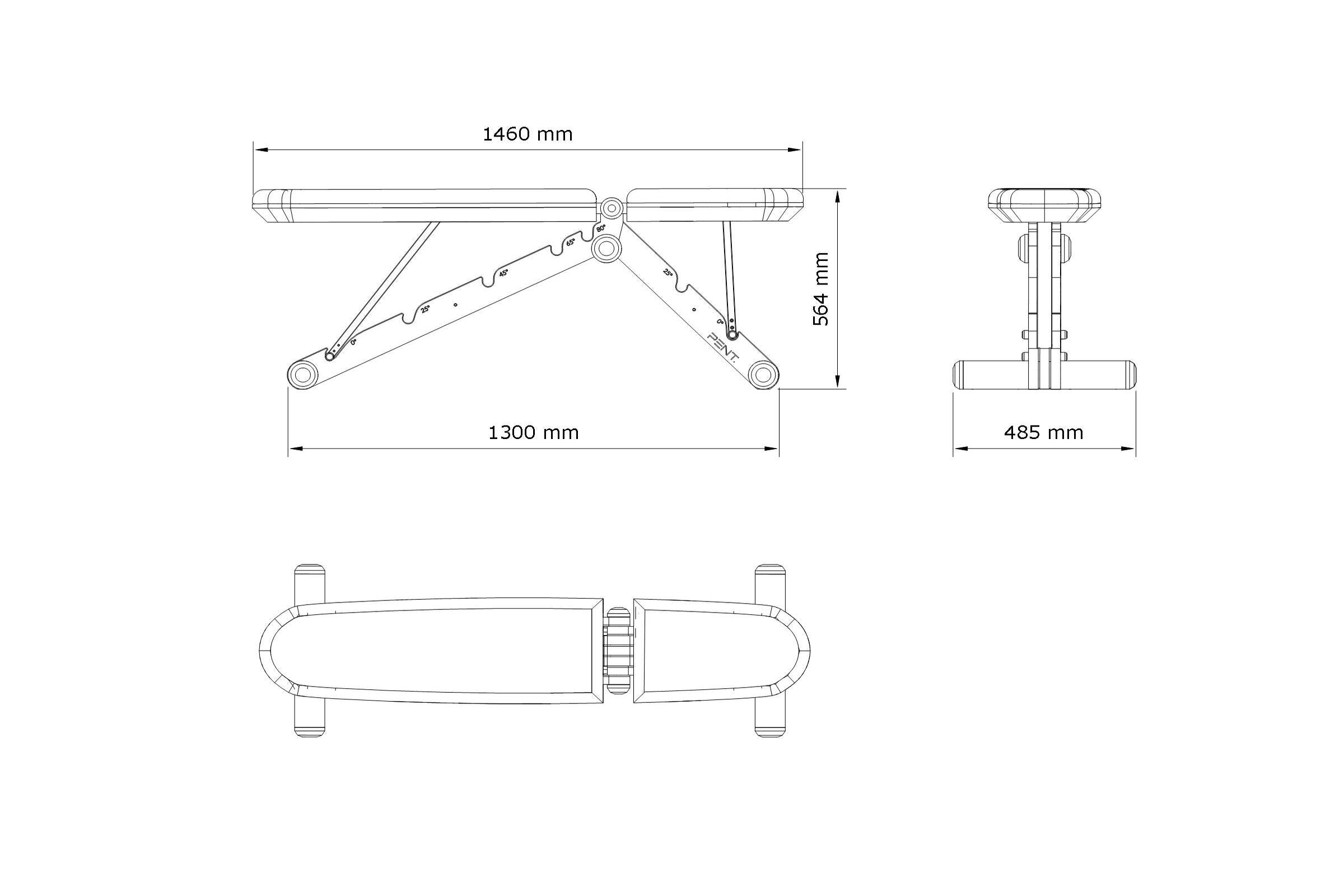 BANKA™ Advance Gym Weight Bench, Fitness Bench – PENT. Luxury Fitness ...