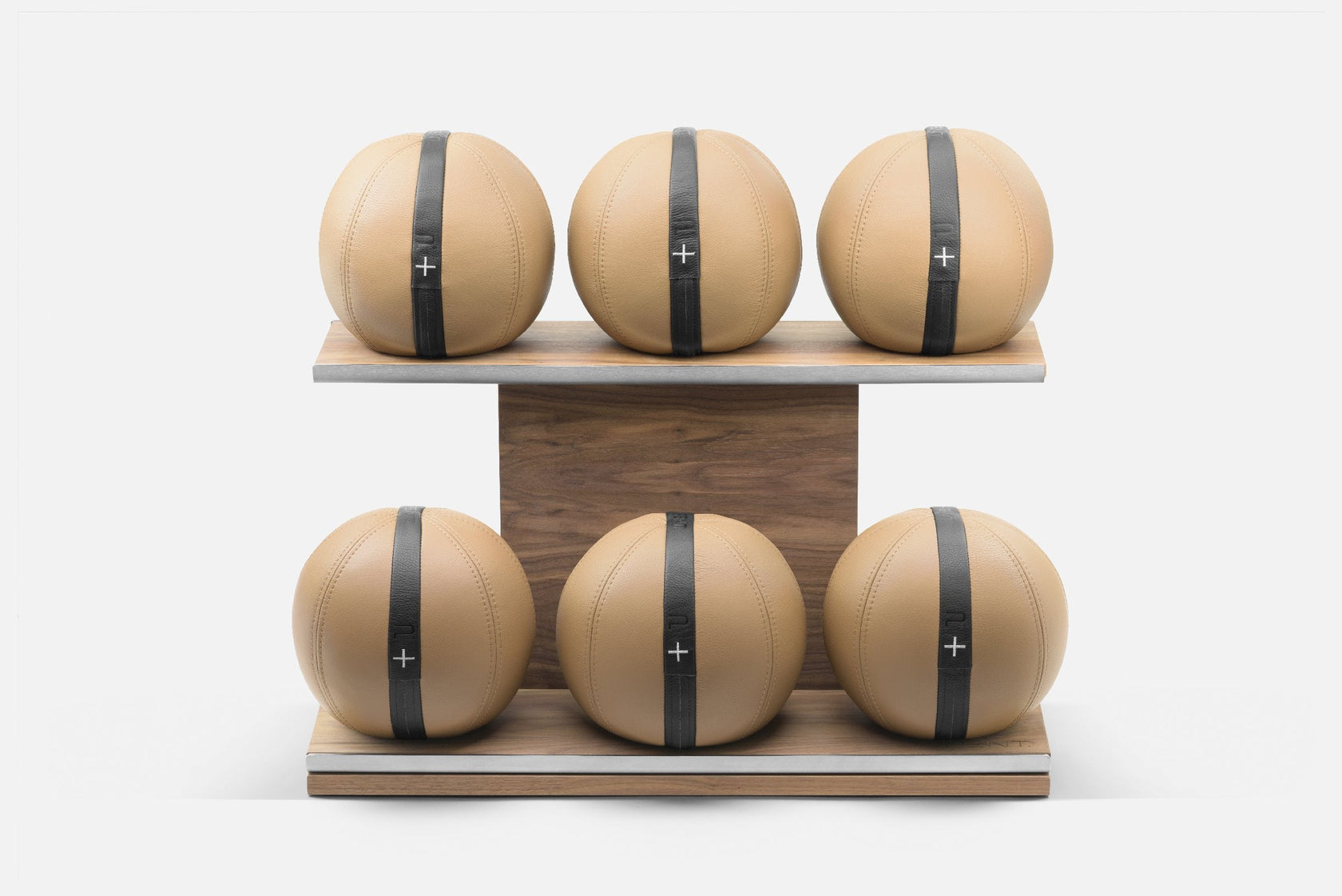 MOXA™ SET - Weighted Gym Balls With Horizontal Rack, Home Gym Workout ...